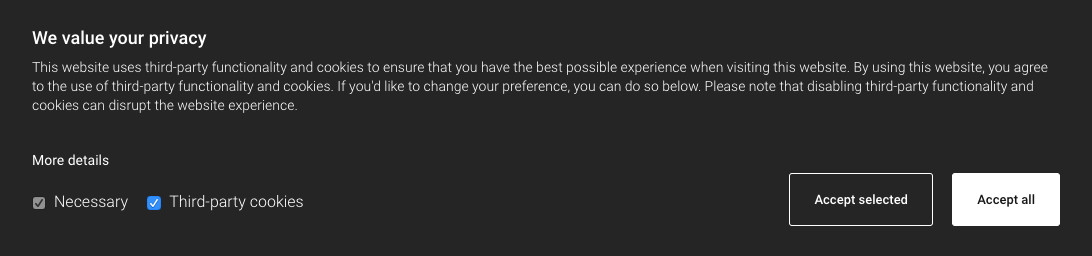 Set up a cookie notification banner – Mono Help Center