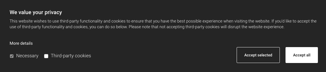 Set up a cookie notification banner – Mono Help Center