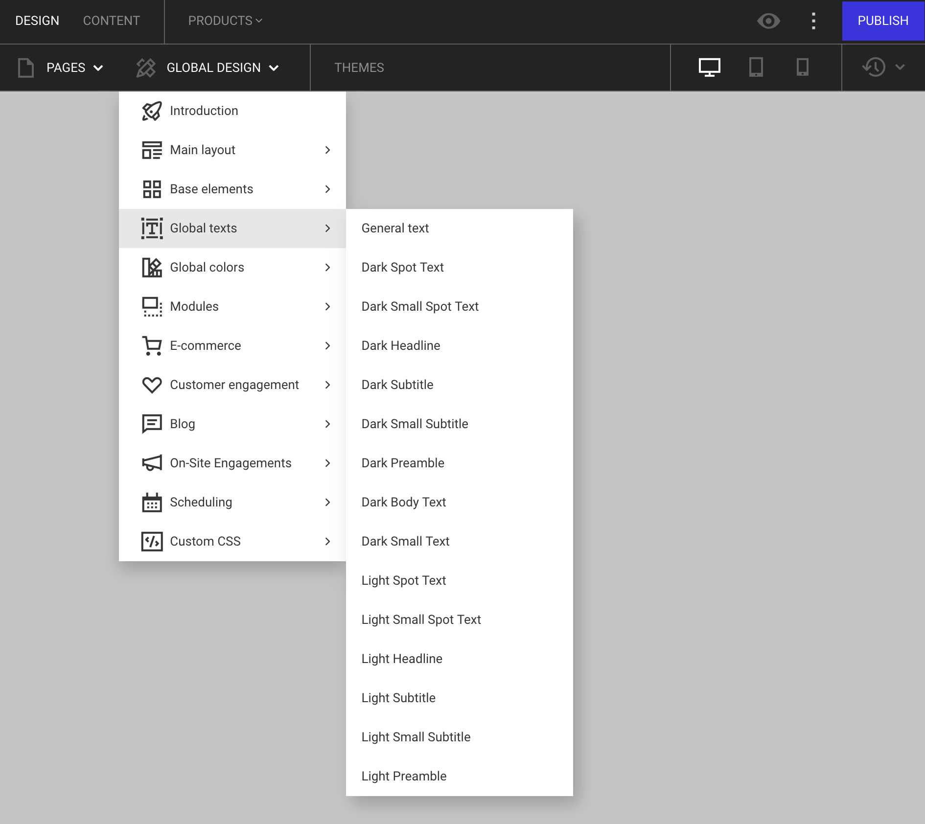 How to change font and colors across your website – Mono Help Center
